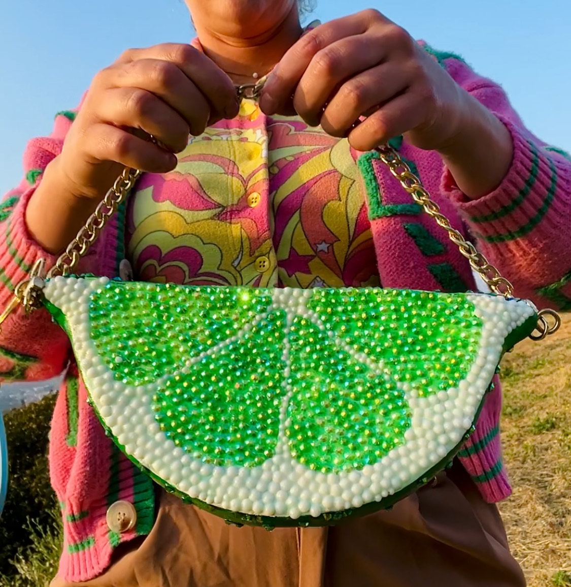 Lime Slice Purse - Kinza Winza