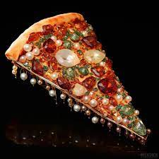 Bedazzled Toppings Pizza Purse - Kinza Winza